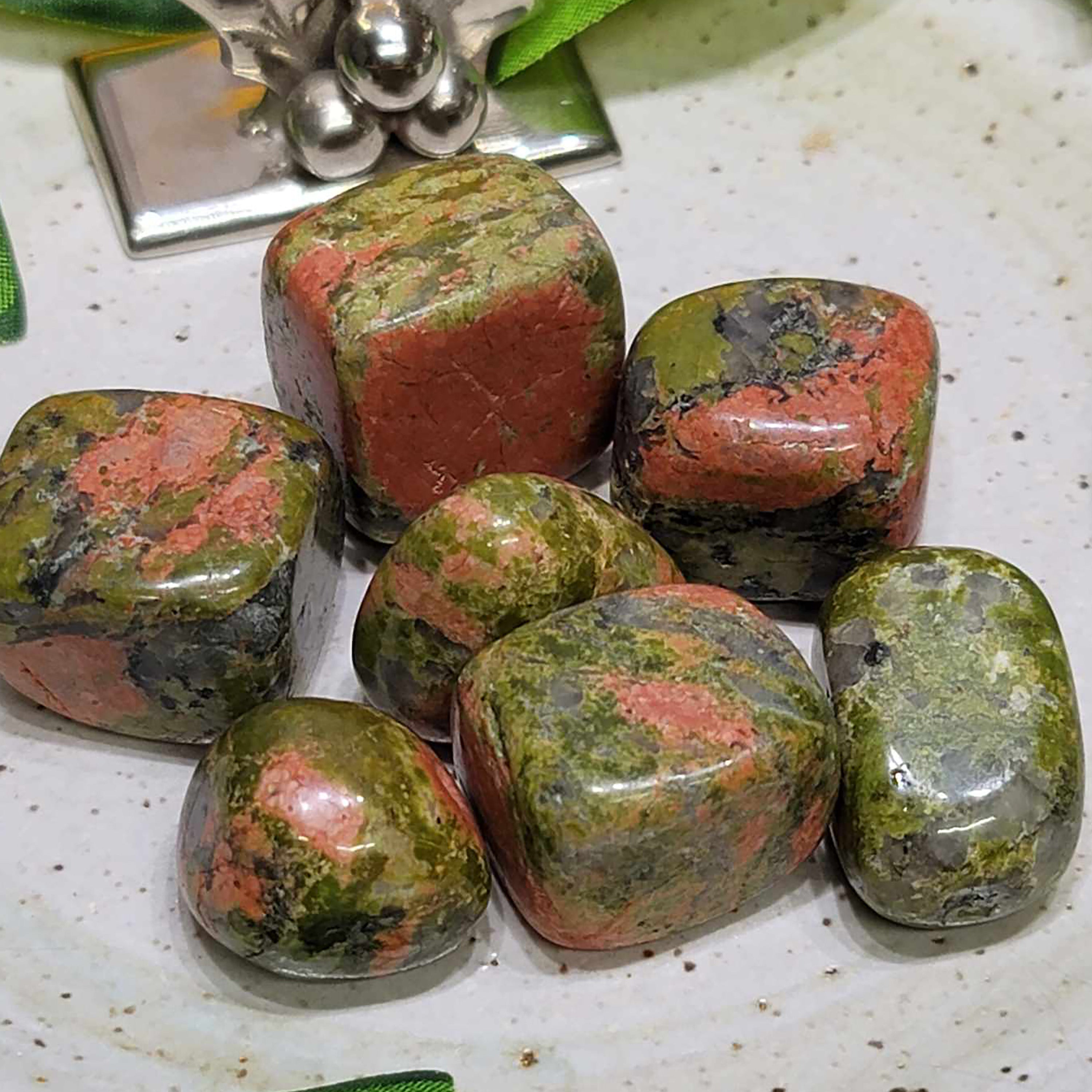 Unakite Tumbled Stone