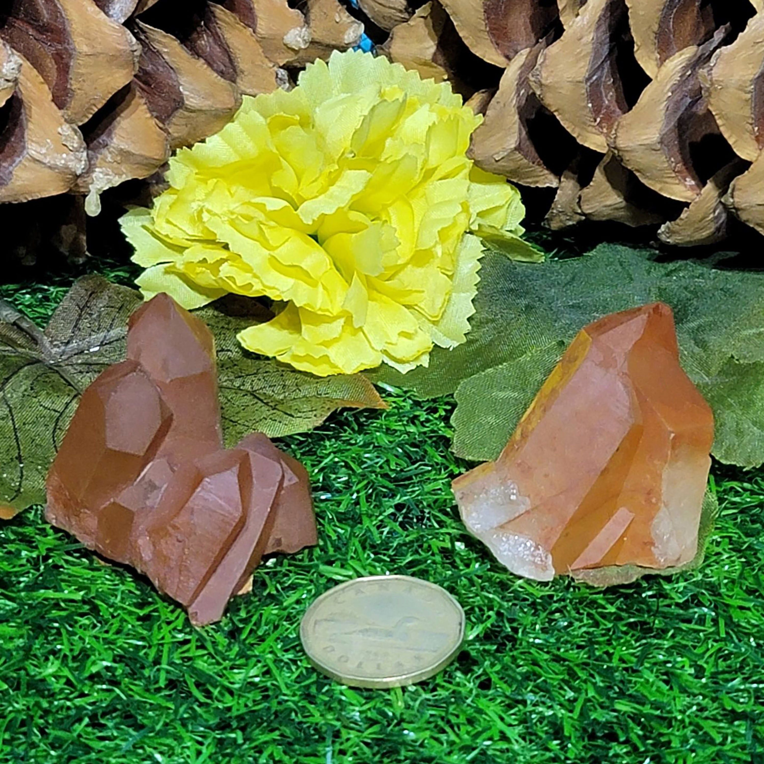 Tangerine Quartz Mini Clusters
