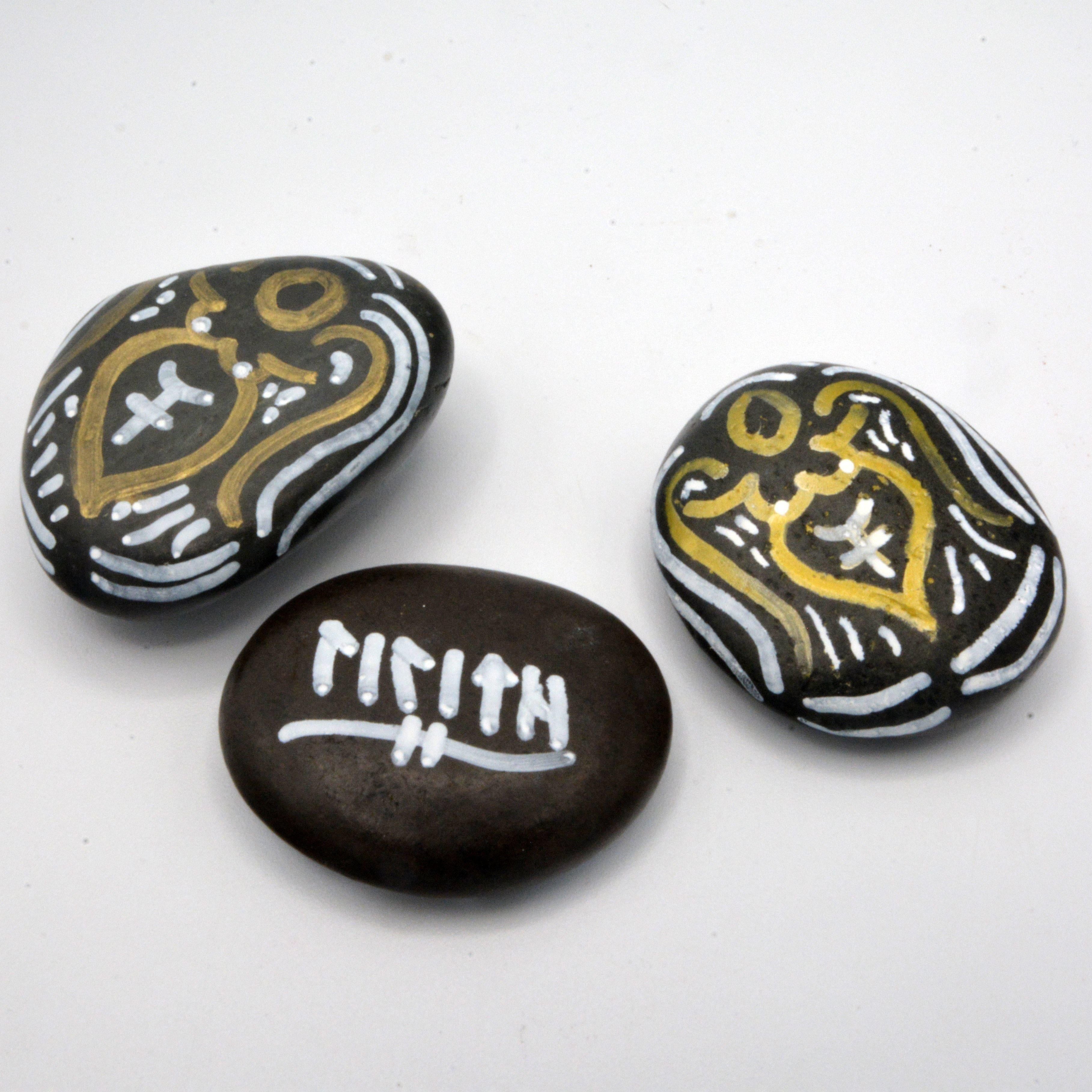 Lilith Stone with Painted Runes