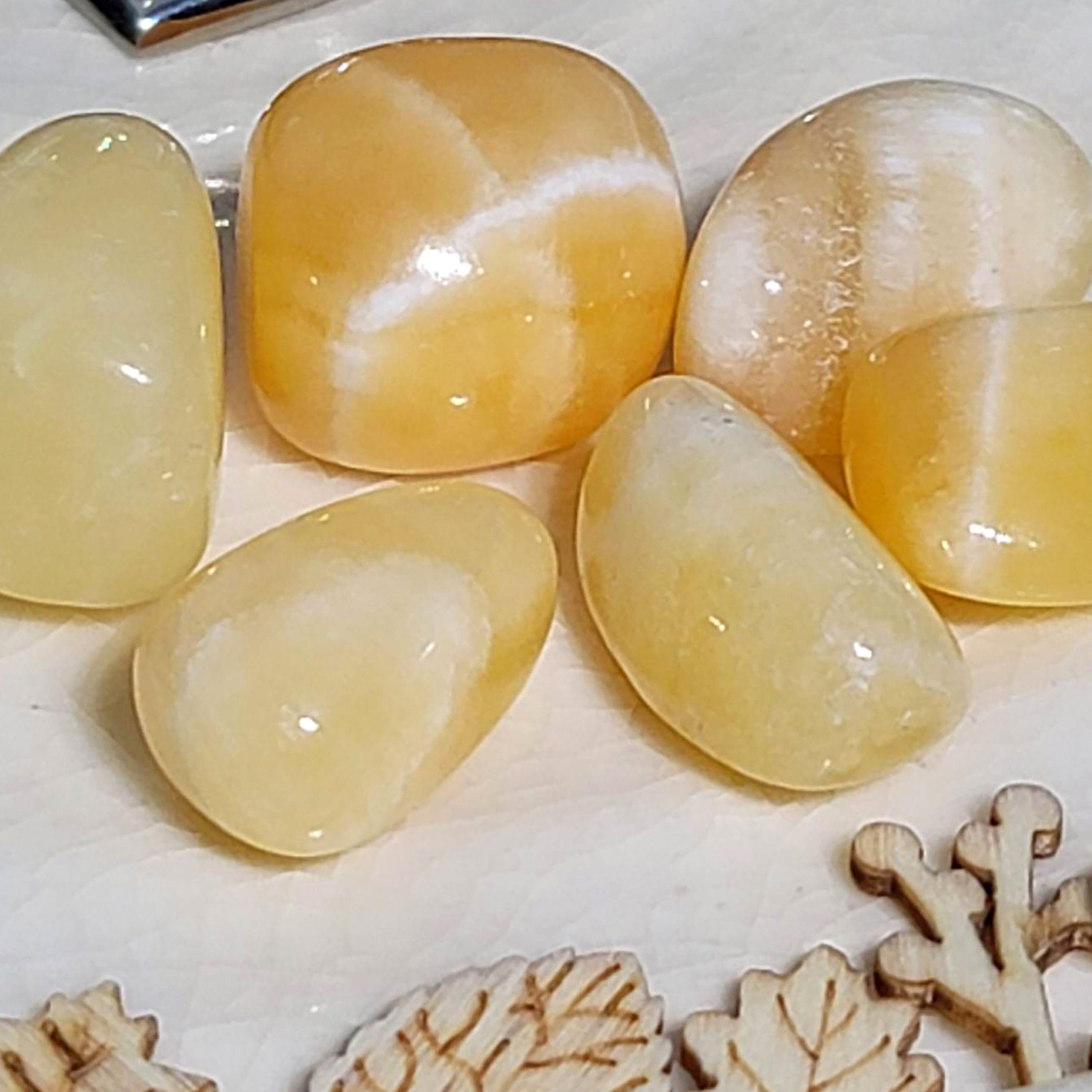 Orange Calcite Tumbled Stone