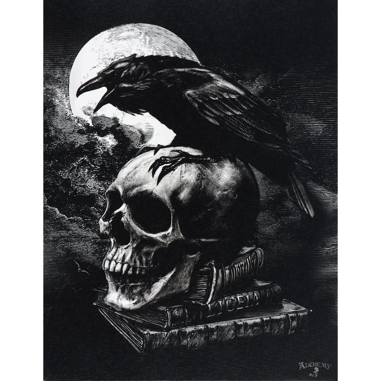 Canvas Art Print - Poe's Raven by Alchemy Gothic of England