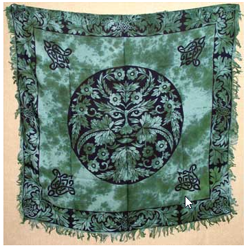 Altar Cloth - Green Man - 36" x 36"